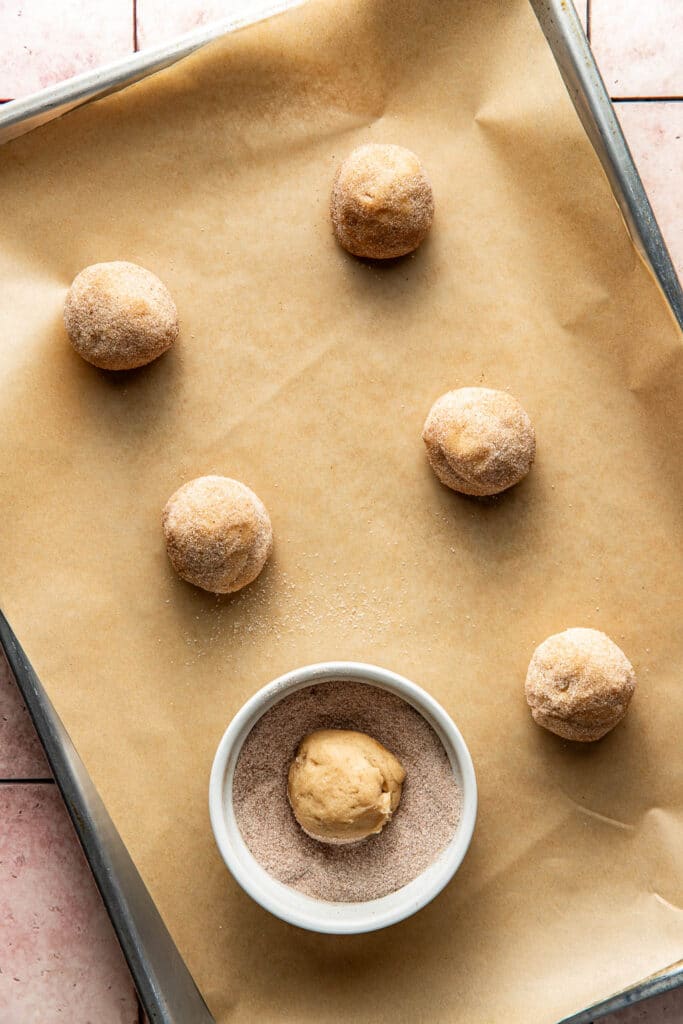 The Best Eggnog Snickerdoodle Cookies | So Much Food