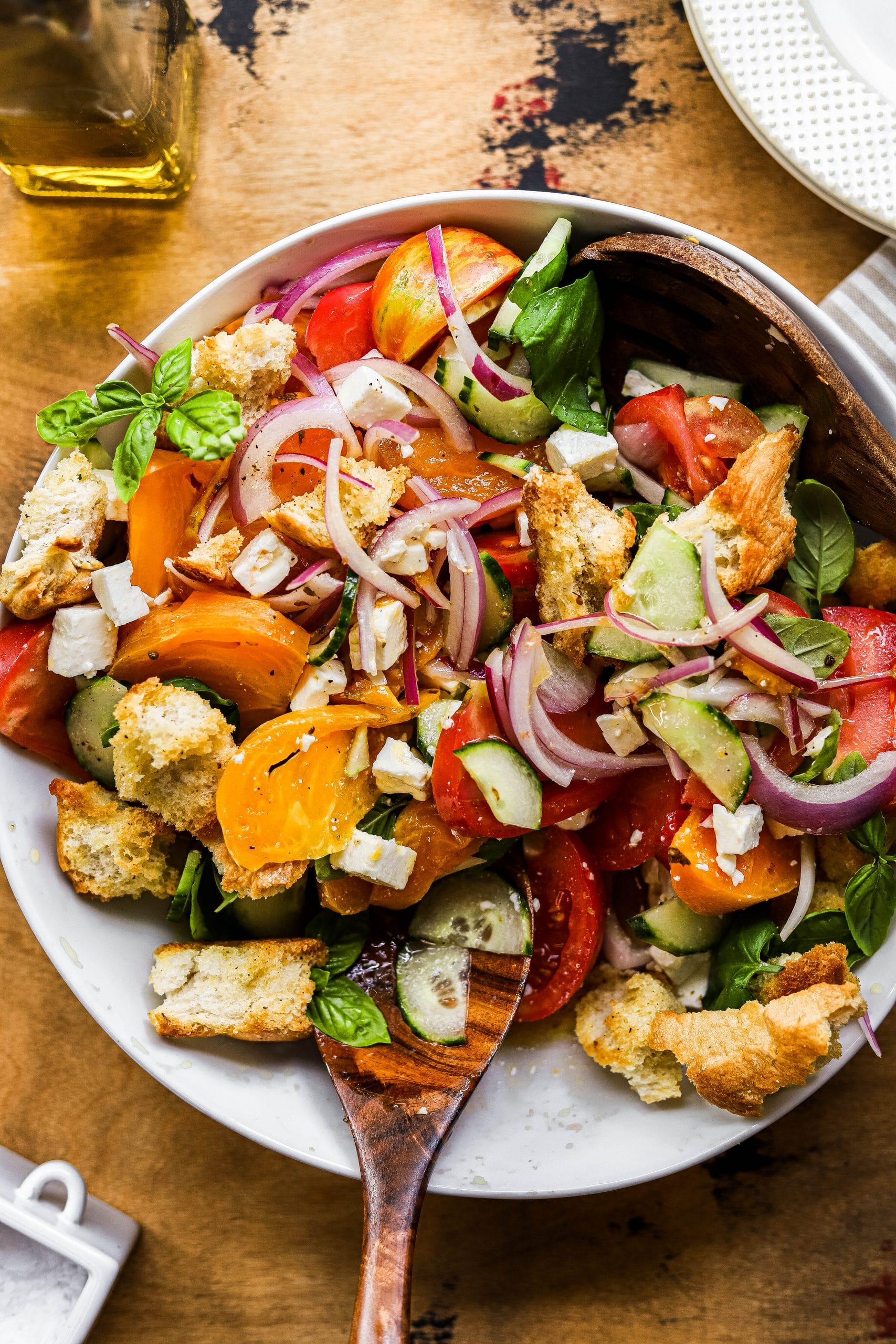 Classic Panzanella Salad - Italian Panzanella Salad Recipe