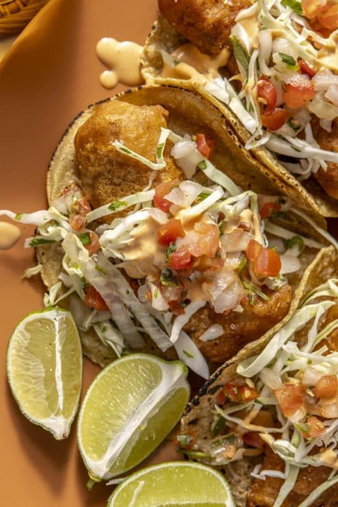 Super Crispy Beer-Battered Fish Tacos | So Much Food