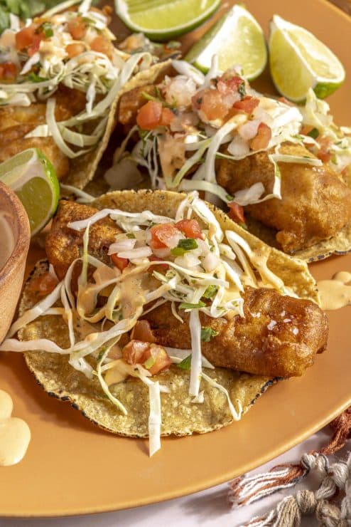 Super Crispy Beer-Battered Fish Tacos | So Much Food