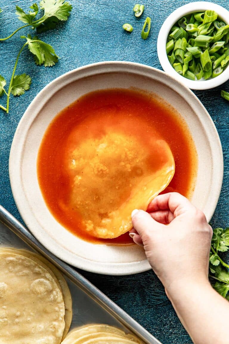 The 4 Simple Steps to Making Red Chicken Enchiladas