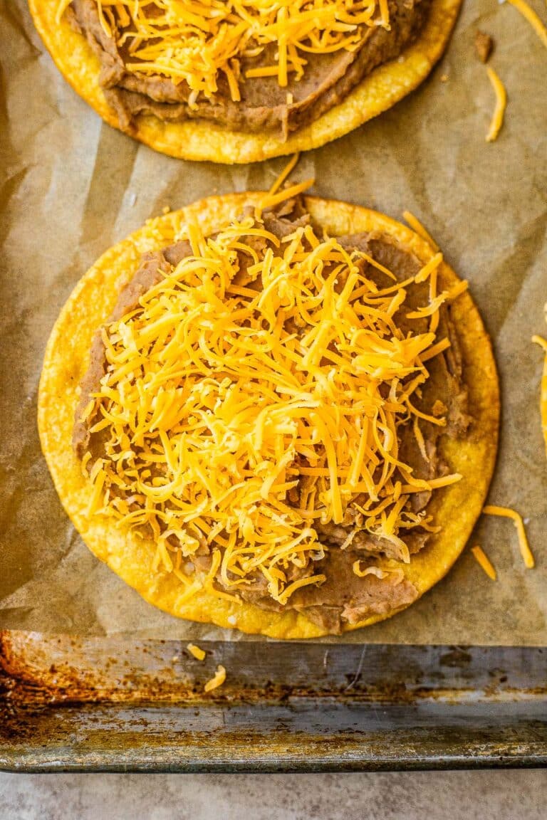 Easy Bean and Cheese Tostadas | So Much Food