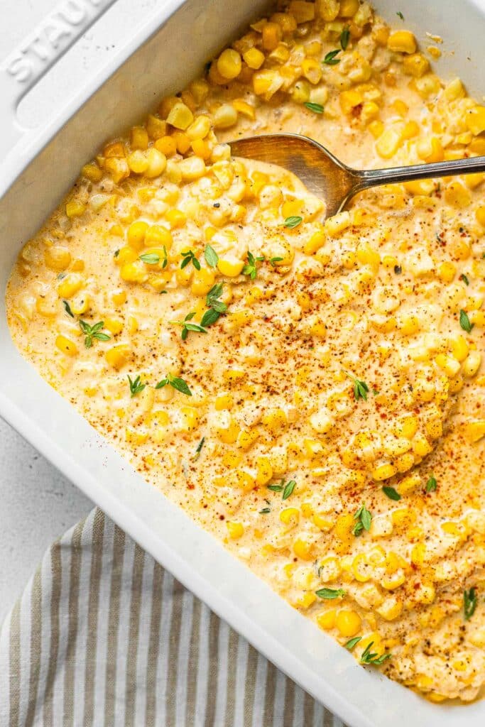 Parmesan Creamed Corn Recipe | So Much Food