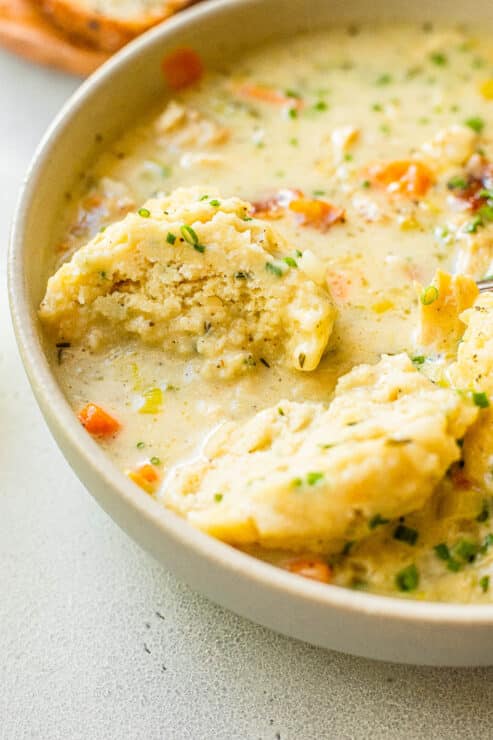 Creamy Chicken and Dumpling Soup | So Much Food