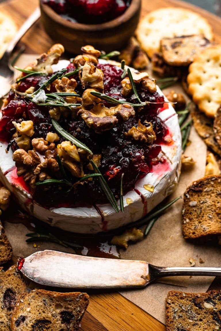 20-Minute Cranberry Baked Brie | So Much Food