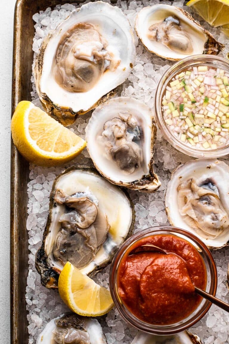 Oysters with Mignonette | So Much Food
