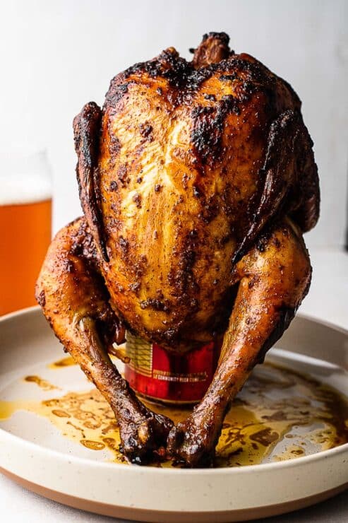 Moist & Juicy Beer Can Chicken (Grilled or Baked) | So Much Food