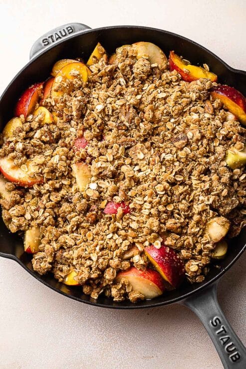 Bourbon Peach Crisp | So Much Food