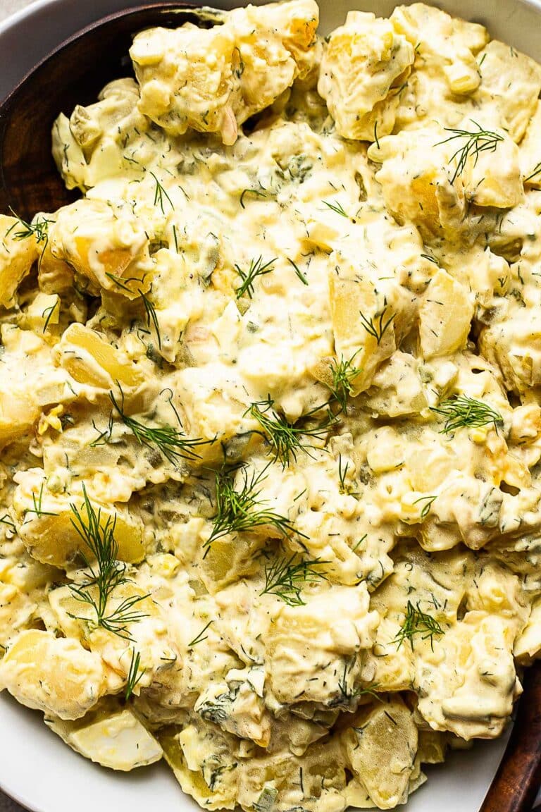 Mom's Classic Egg Potato Salad Recipe (+ Mayo Dressing) | So Much Food