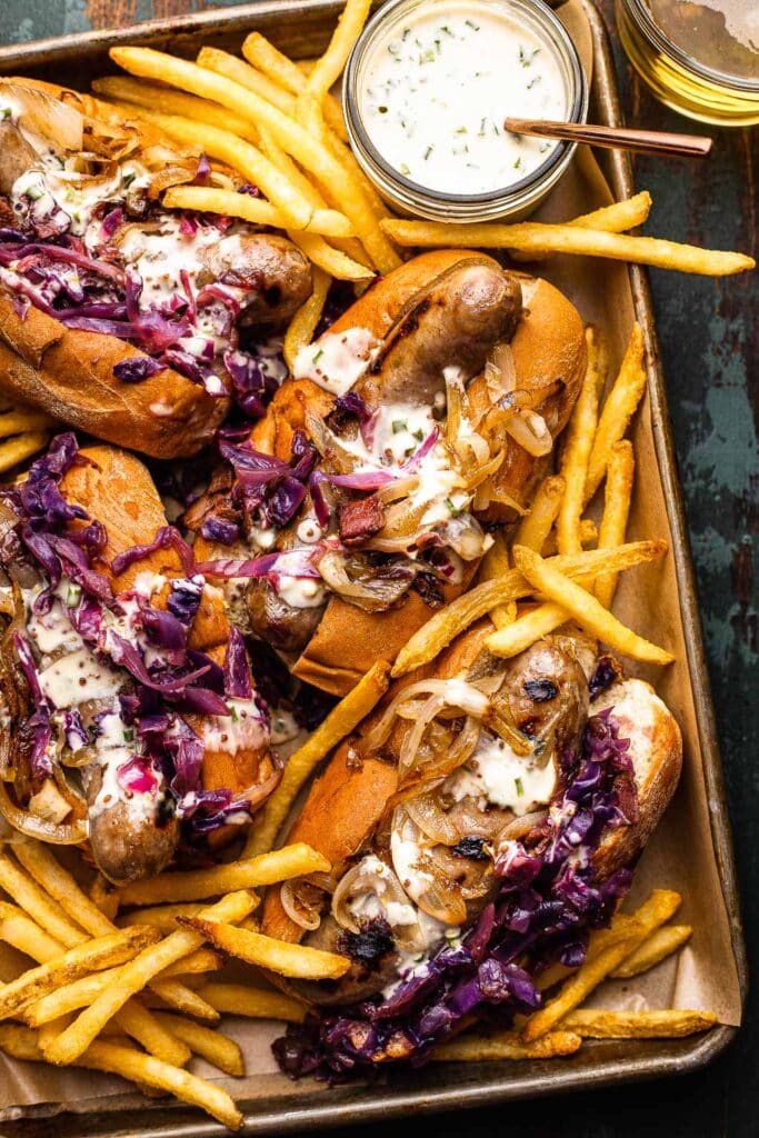 Wisconsin-Style Grilled Beer Brats | So Much Food
