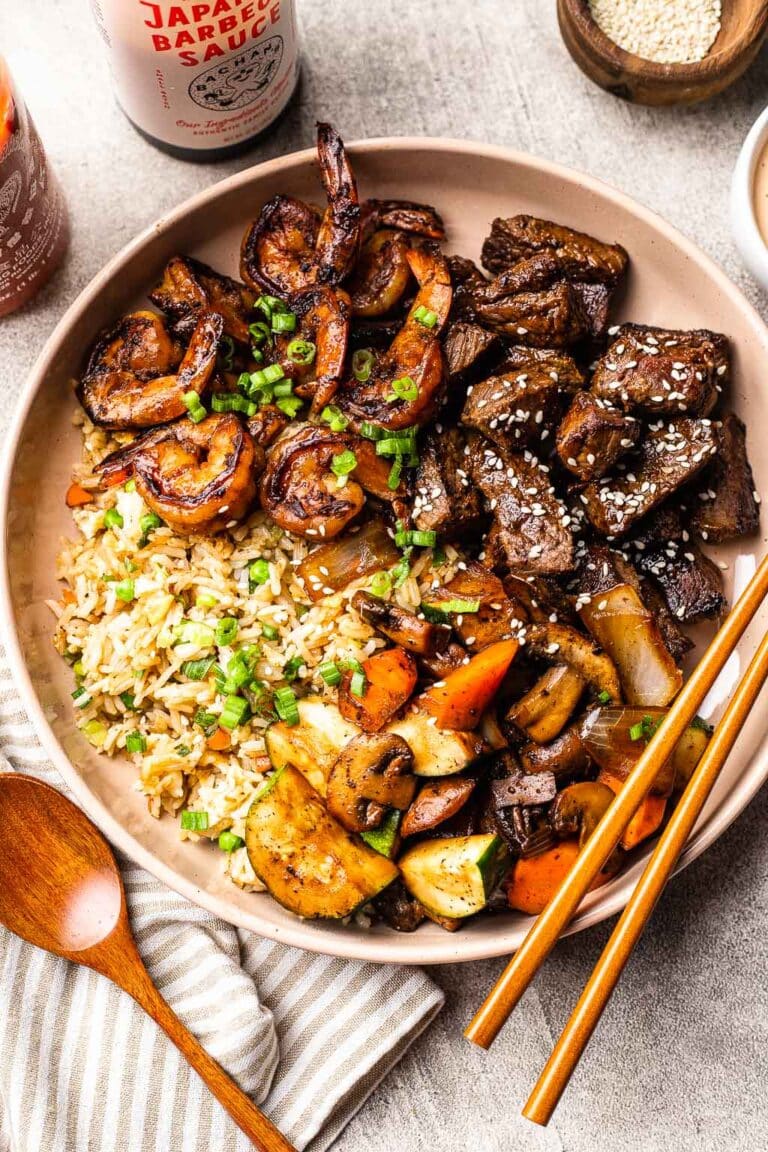 Homemade Hibachi Bowls (Ginger Soy Marinade) | So Much Food