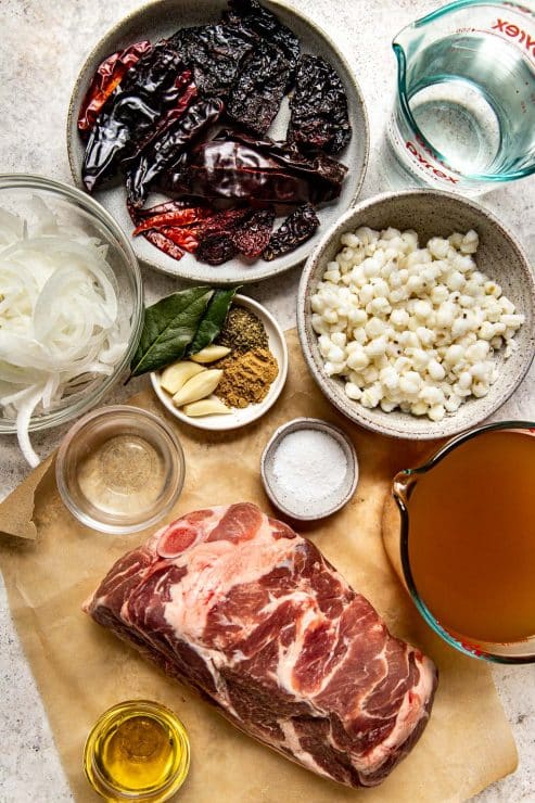 Pork Pozole Rojo (Authentic Pork & Hominy Soup) | So Much Food