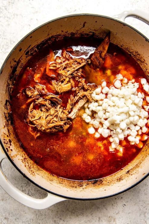 Pork Pozole Rojo (Authentic Pork & Hominy Soup) | So Much Food