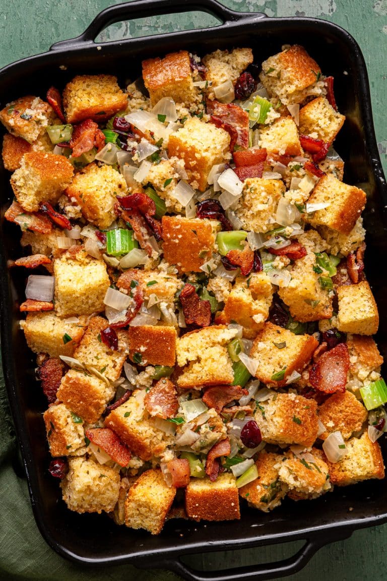 Cornbread Stuffing with Bacon | So Much Food