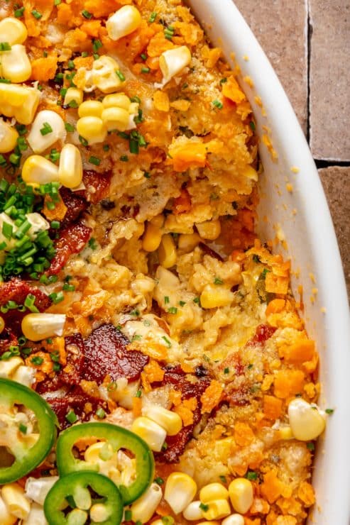 Loaded Corn Casserole | So Much Food