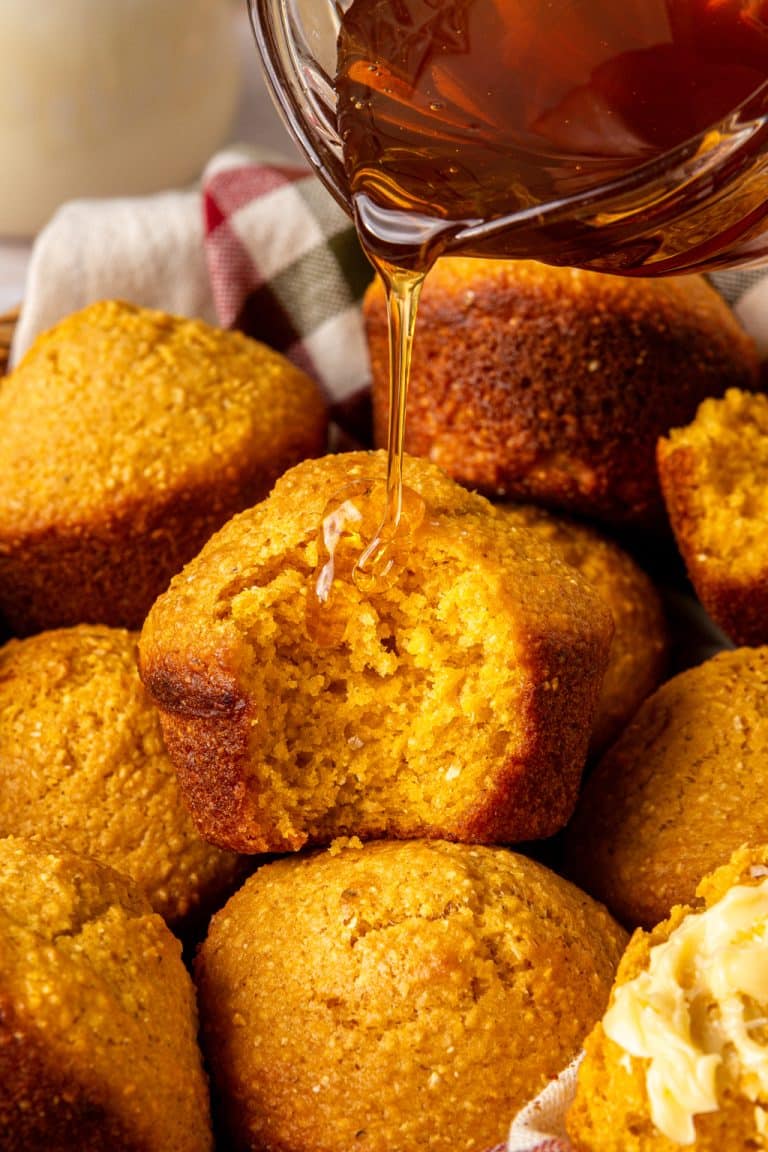 Pumpkin Cornbread Muffins | So Much Food