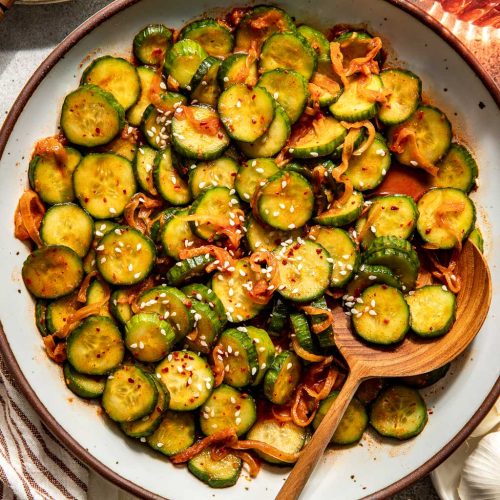 Korean-Style Gochujang Cucumber Salad | So Much Food