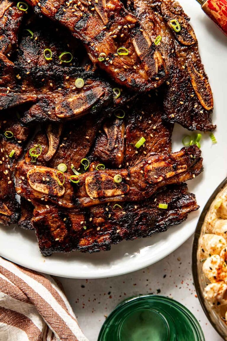 Grilled Kalbi Short Ribs (Korean BBQ Short Ribs) | So Much Food