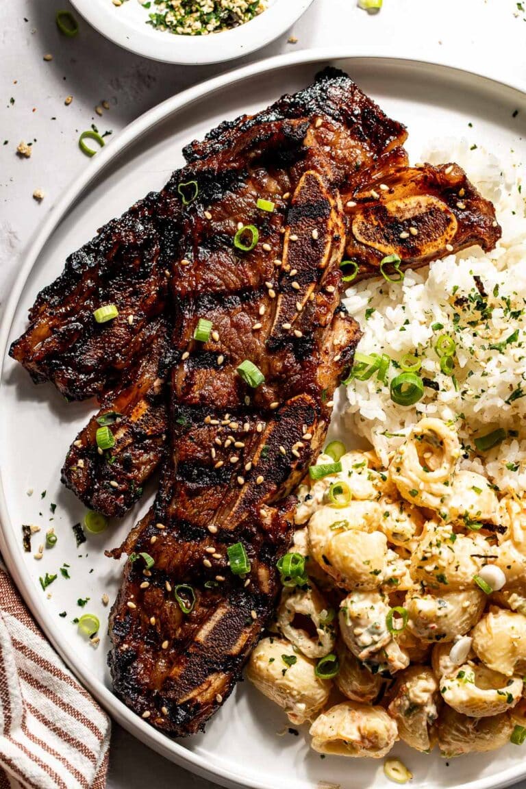 Grilled Kalbi Short Ribs (Korean BBQ Short Ribs) | So Much Food