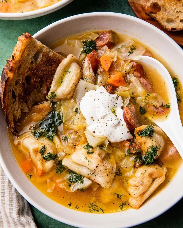 Creamy Chicken and Dumpling Soup | So Much Food